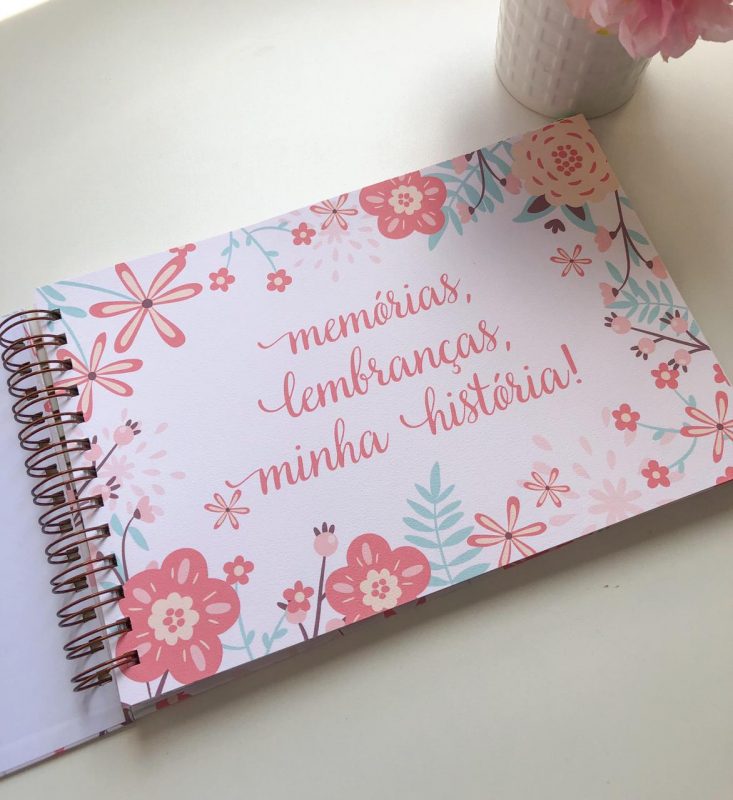 Livro do bebê personalizado (GRANDE) – Recriar Papelaria Artesanal